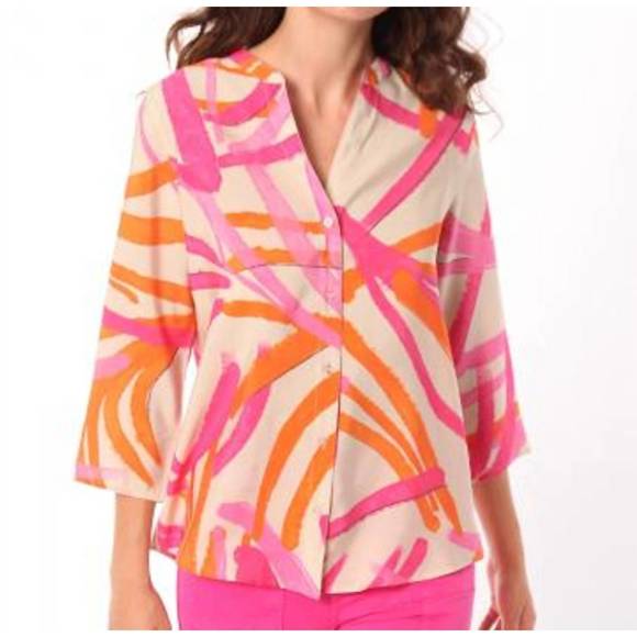 Vilagallo | Tops | New Vilagallo Juliet Top In Lucca Print | Poshmark